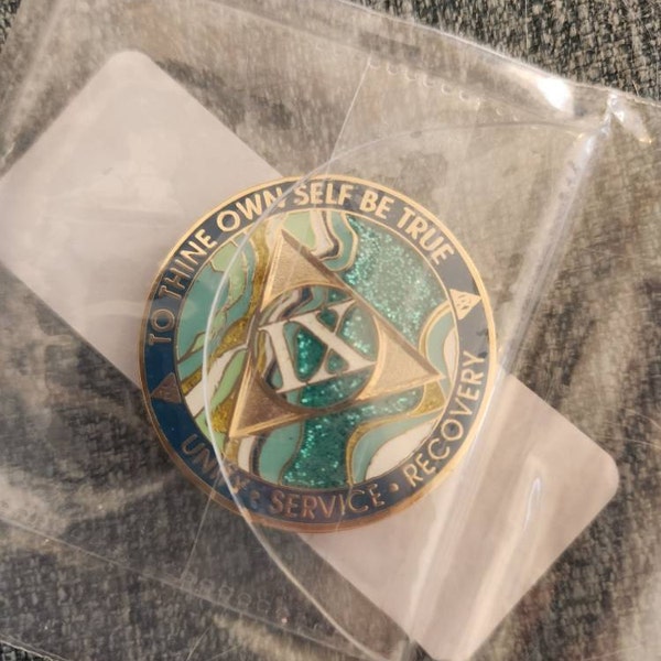 9 Year AA Medallion Elegant Marble Caribbean Aqua Glitter and Blue ...