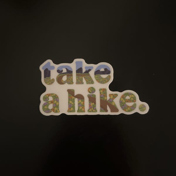 TAKE A HIKE Sticker | Vinyl Car Sticker | Outdoors Utah - Etsy