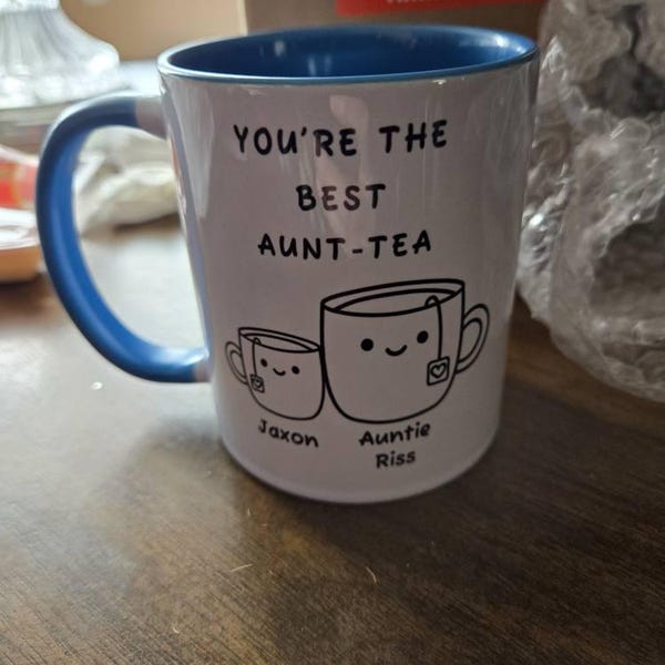 Personalized Best Aunt-tea Camp Mug, You'll Always Be My Favorite Aunt ...
