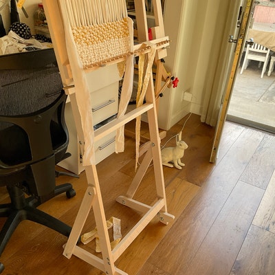 Easel Stand for Adjustable Twining Loom or Art in Solid Maple Made TO ...
