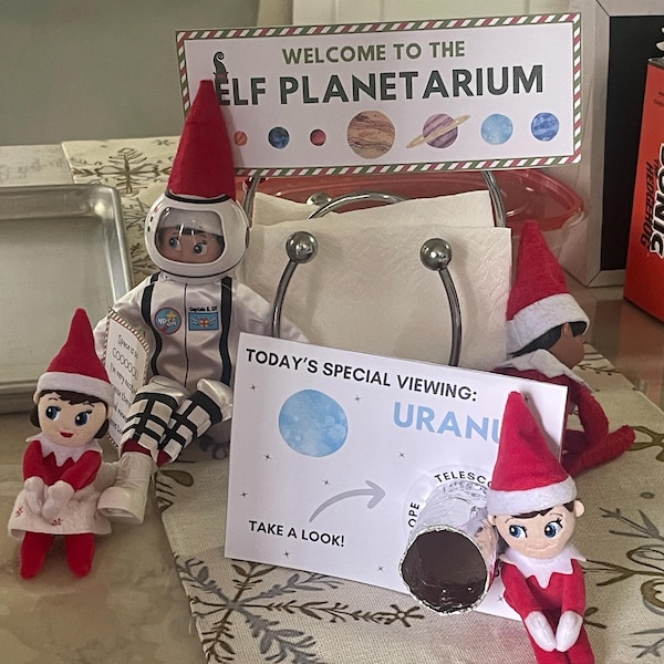 Printable Elf Planetarium Props, Elf Uranus Props, Elf Science Props ...