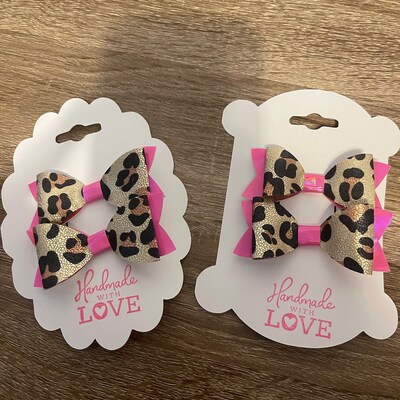 Bow Card SVG, Bow Display Card, Hair Clip Card DXF, Bow Card Template ...