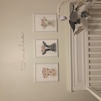 Wilderness Theme Boys or Girls Room Nursery Wood Name Sign Wall Hanging ...