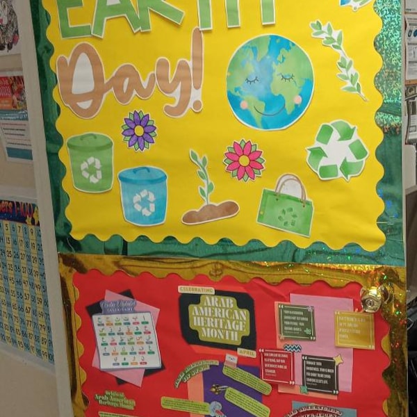 Earth Day Cute Kids Bulletin Board & Classroom Decor + Editable ...