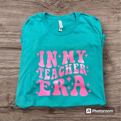 In My Teaching Era SVG PNG, Teacher Svg, Teacher Shirt, Eras, Wavy Stacked Text, Svg for Cricut ...