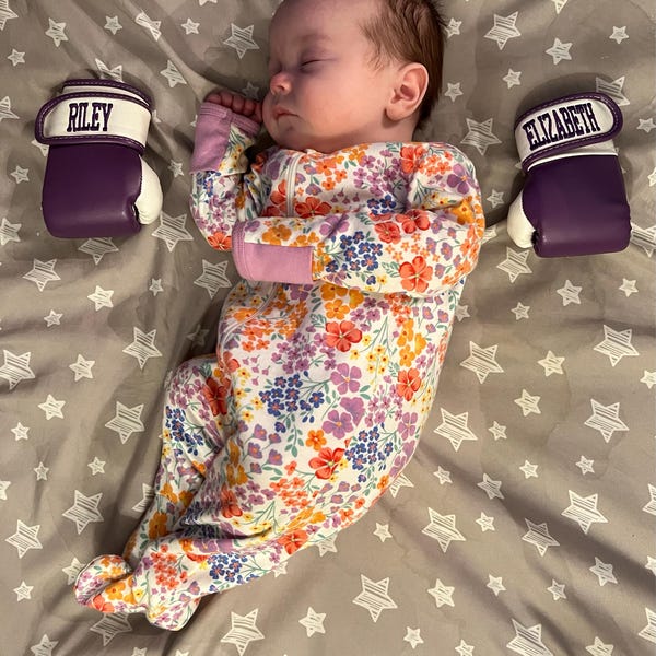 Adorable Personalized Baby Boxing Gloves – Custom Embroidered Keepsake ...
