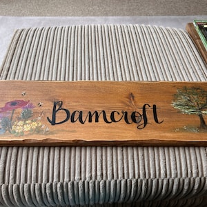 Custom Made Cottage House Name/house Number Wooden Plaques and Signs ...