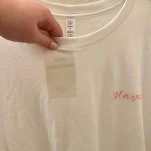 Custom Embroidered T-shirt, Personalized Custom Shirt, Cursive Font ...