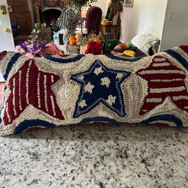 Beginner Sunflower on Mixed Greens Background Primitive Rug Hooking Kit ...