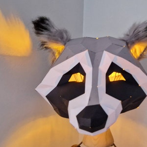 T-rex Low Poly Mask, DIY Paper Craft Mask Dinosaur, PDF Template for 3D ...