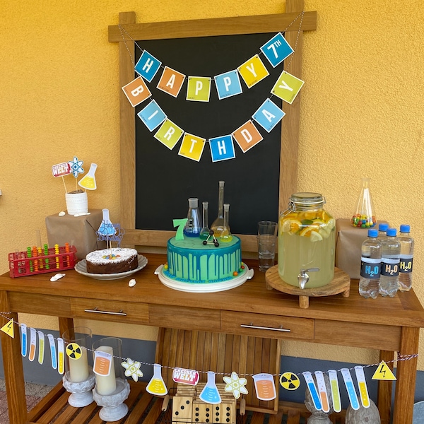 Science Birthday Decorations, Science Party Decorations, Mad Scientist ...