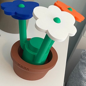 Giant Building Block Flowers, Life-size Brick Blooms With 3 Flowers ...