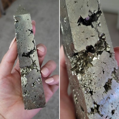 Pyrite Obelisk Crystal Tower Raw Natural Large Pyrite Towers High Grade ...