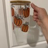 Pumpkin Glass Can Coffee Cup With Lid and Straw, Fall Coffee Mug, Fall ...