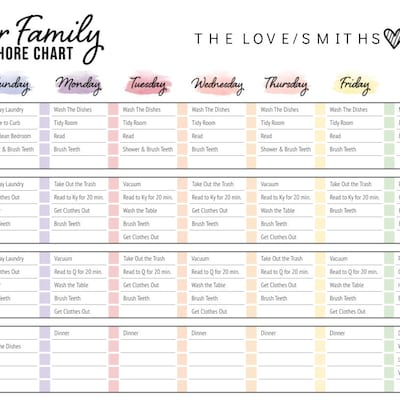 Printable Monthly Weekly Family Menu Planners, 1 2 4 Week Meal Schedule ...