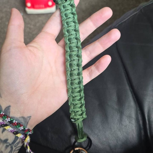 Thin Blue Line Keychain 550 Paracord Keychain - Etsy