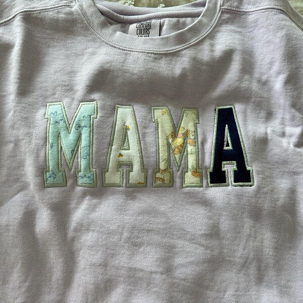 Personalized Embroidered Mama Sweatshirt Floral Mama Shirt Custom Gift ...