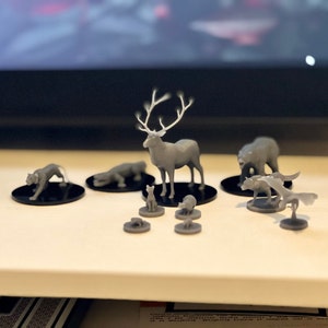 Deer / Elk Dnd Miniature, Beast Dnd Miniature, Druid Wild Shape Dnd ...