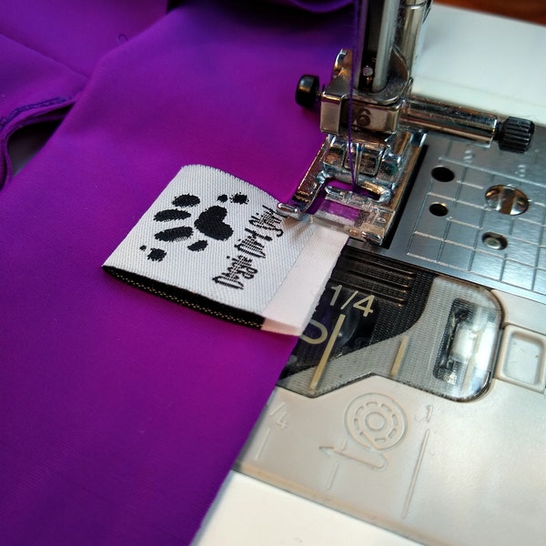 500 Custom Clothing Labels, Hem Tags, Hem Labels, Pip Woven Tag, Woven ...
