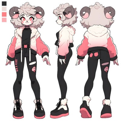 Chibi Furry Base Cute Furry Chibi Fursona Template Fursona - Etsy