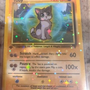 Custom Pokemon Card, Pet as Pokemon , Pokemon Card, Turn Your Pet Into ...