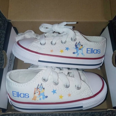 Personalized Bluey and Bingo Converse, Super Cool Gift for the Birthday ...