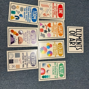 Elements of Art, Principles of Design Poster Bundle, Classroom Decor ...