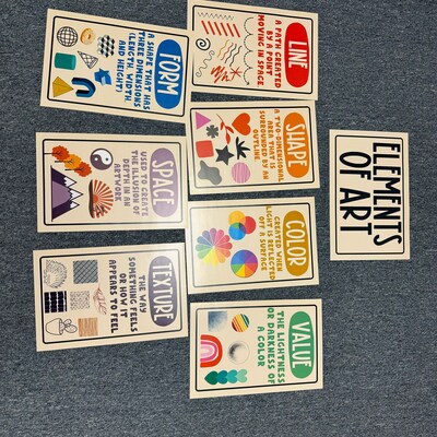 Elements of Art Classroom Poster, Art Classroom Wall Decor , Art ...