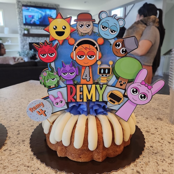 Sprunki Cake Topper | Sprunki Birthday Decoration | Sprunki TV ...