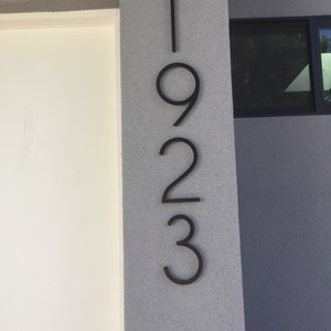 CLASSIC MODERN House No. letters in black Large House number | Etsy