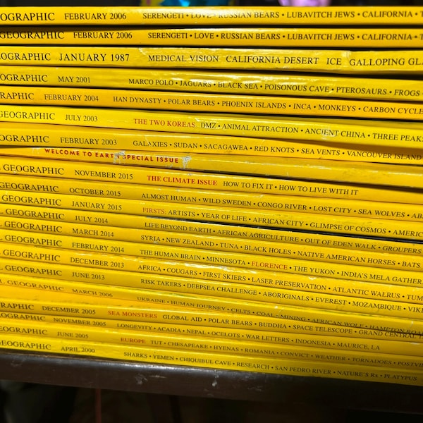 Vintage National Geographic Magazines: Curated Mixed Lot for Collage ...