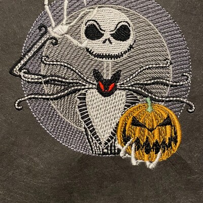 Jack Applique Embroidery Designs, Pumpkin King Jack Skull Face Applique ...