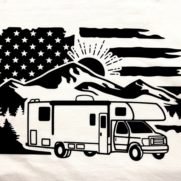 Class C Flag SVG, Class C Camper, Patriotic Class C SVG, Motorhome ...