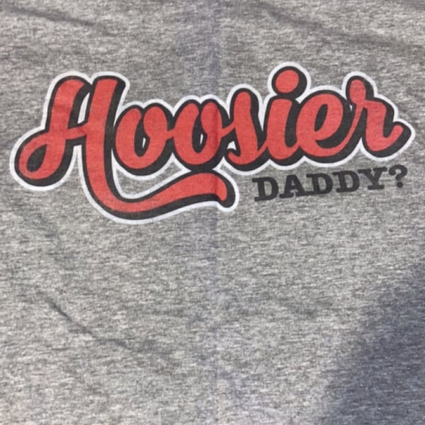 Hoosier Daddy T-shirt, Indiana Tshirt, Premium Ringspun Shirt, Very ...