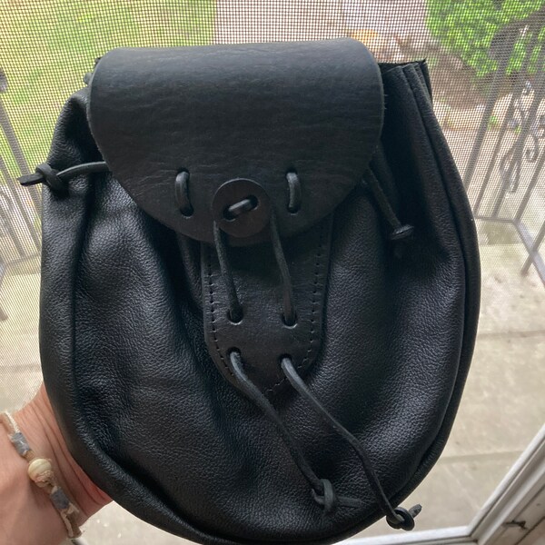 Rob Roy Style Leather Sporran for Men's Larp and Scottish Renaissance ...