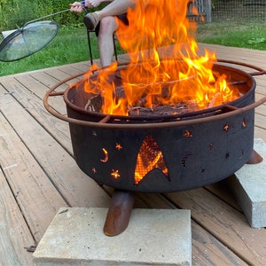 Custom Logo Fire Pit | Etsy
