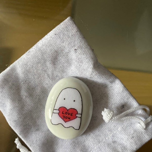 Ghost Hug, Ghost, Miss You, Personalised, Good Luck, Keepsake, Small ...