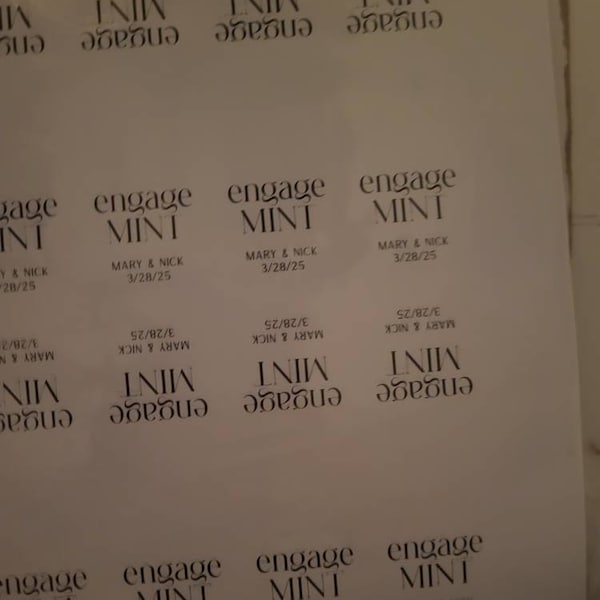 Engagement Stickers - Engagemint Stickers, Engagement Party Favors ...