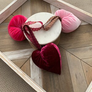 Velvet Hearts Create Your Own Set of Colors Handmade Decor - Etsy