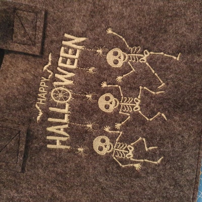 Dance of the Skeletons Embroidery, Halloween Embroidery Design, 4 Sizes ...
