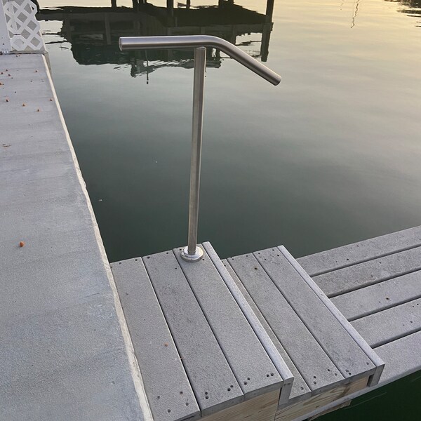 1 Step 2 Step Single Post Handrail With Stainless Steel and Aluminum ...