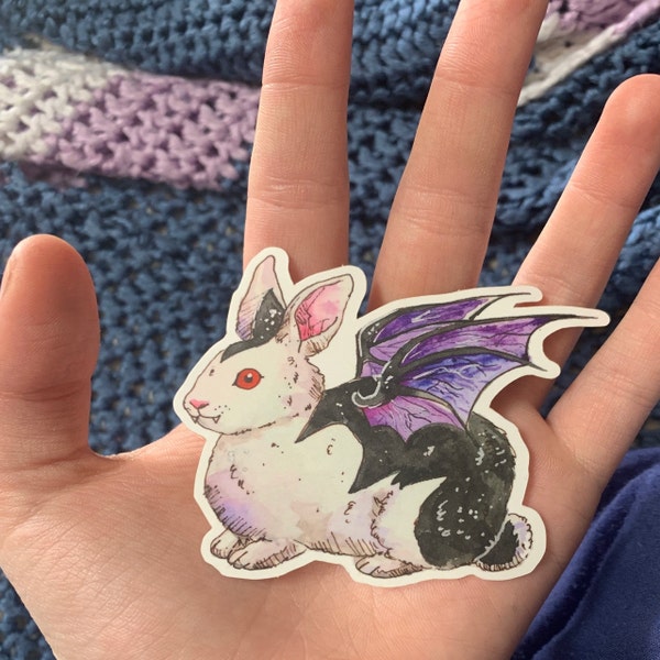 Vampire Dracula Bunny Sticker Decal, Halloween, Pets, Vinyl Stickers ...