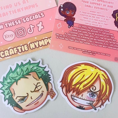 Cute Oni Slayer Demon Vinyl Die Cut Glossy Stickers - Etsy