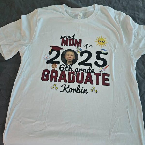 Custom Elementary Graduation Shirt, Personalized 5th Grade Graduation ...