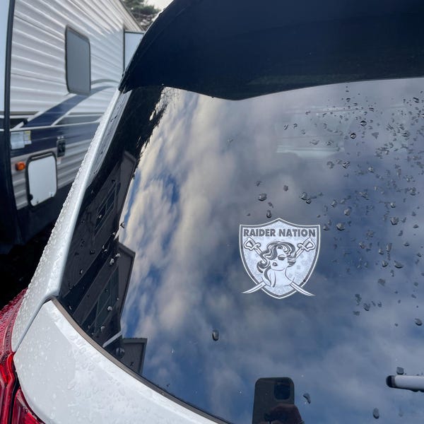 Raiderette Bandana Sticker, Las Vegas Raiders Female Las Vegas Raider ...