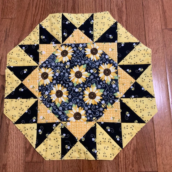 Sunburst Table Topper Pattern. INSTANT DOWNLOAD. Pdf Pattern Easy Table ...