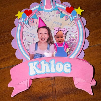 Ms. Rachel Inspired Cake Topper, Bubblegum Icky Sticky, Ms. Rachel ...