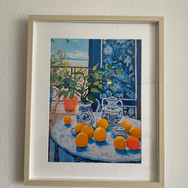 Tapas Food Spread Print | Modern Kitchen Painting | Food and Drink Wall ...