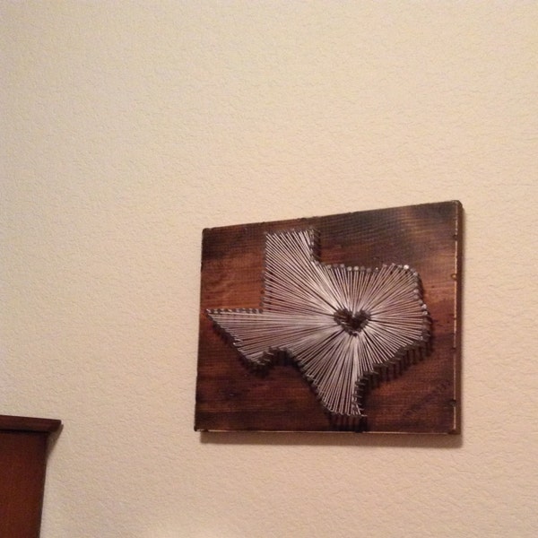 Texas String Art, Texas Decor, State String Art, Texas Nail Art, Texas ...