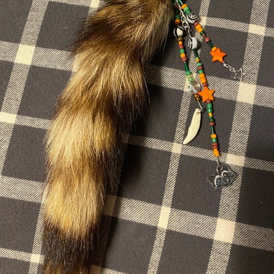 Custom Beaded Tail Keychain for Therians, Furries, Cosplay, Alternative ...